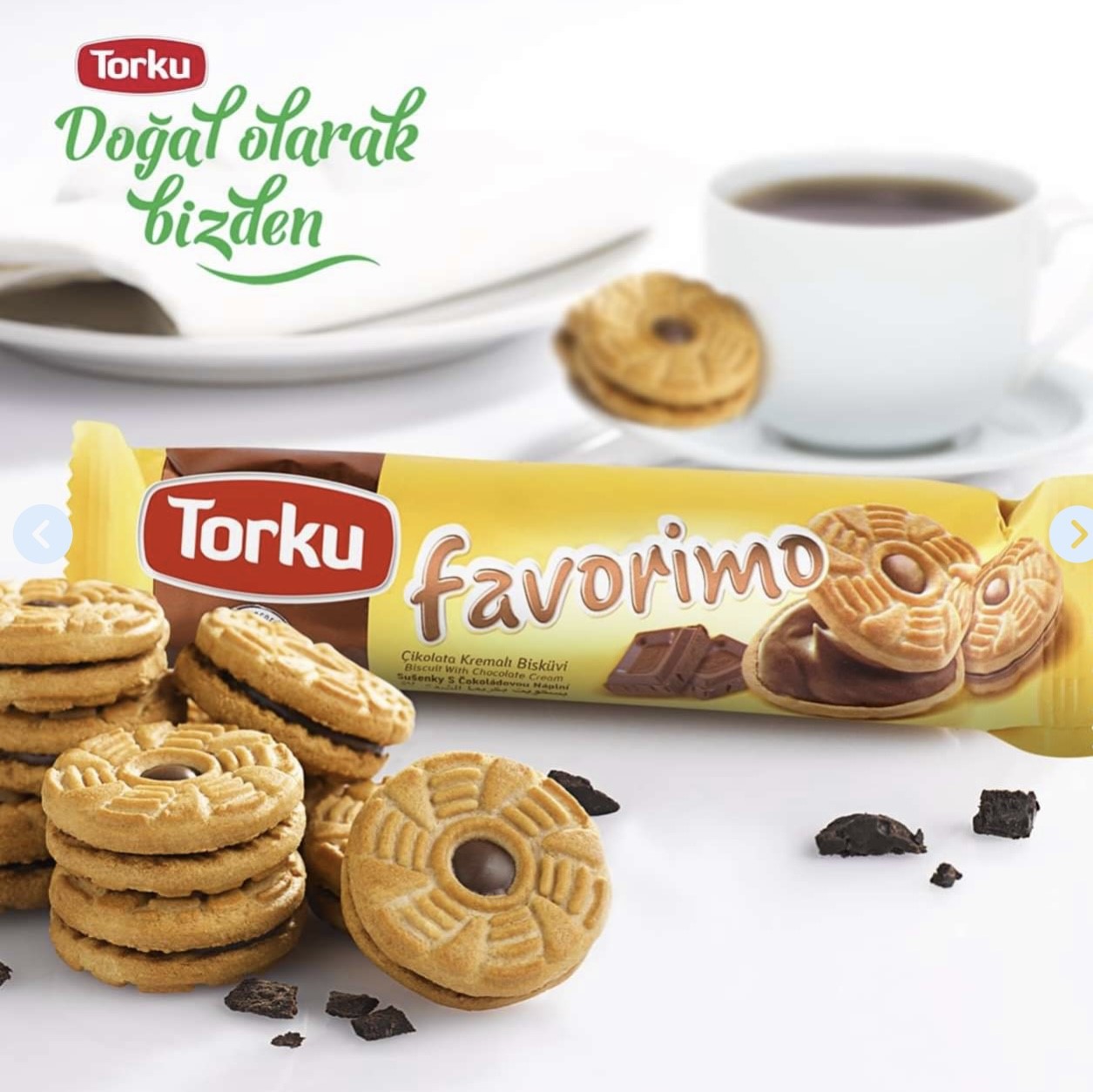 Torku Kekse mit Schokoladencreme- Torku Cikolata Kremali Bisküvi (4x61g ...